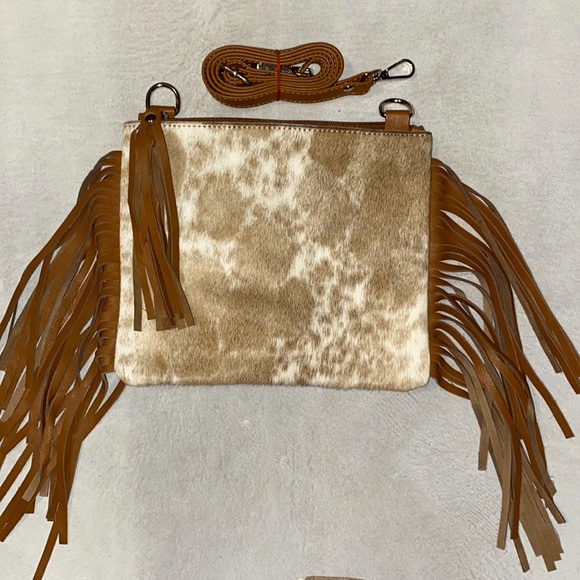 Hand Crafted | Bags | New Handmade Real Cowhide Leather Crossbody Purse ...